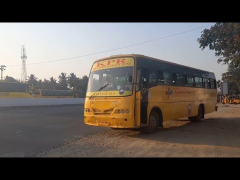 KPR ENGG COLLEGE - COIMBATORE - CNG BUS TRIAL RUN VIDEO - YouTube