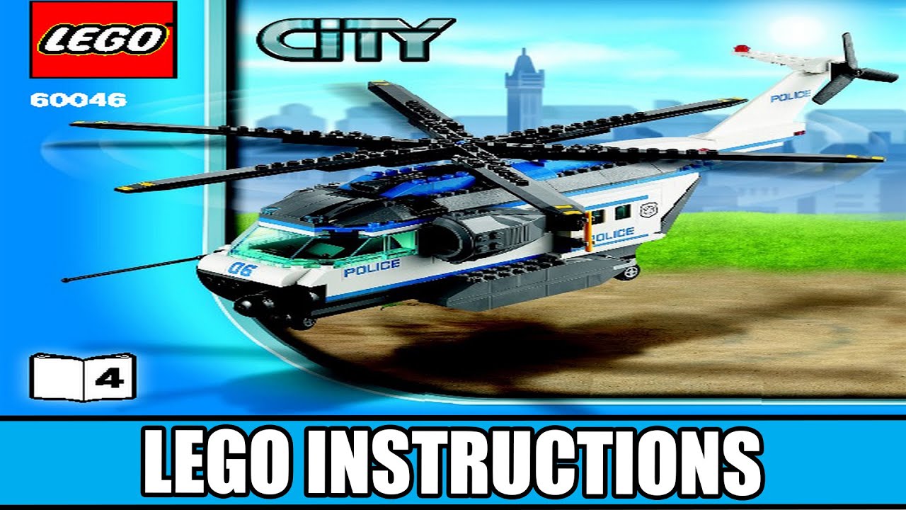 LEGO Instructions | City | 60046 | Helicopter Surveillance (Book 4 ...