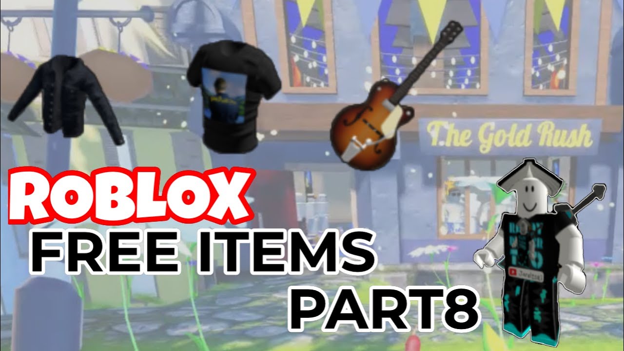 ROBLOX｜免費外觀 PART8 吉他.T-shirt 夾克 - YouTube