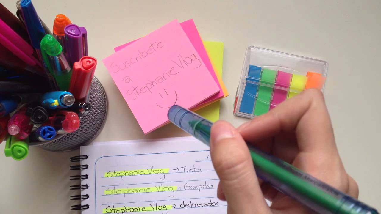 Marcatextos Green - resaltadores de textos - StephanieVlog - YouTube