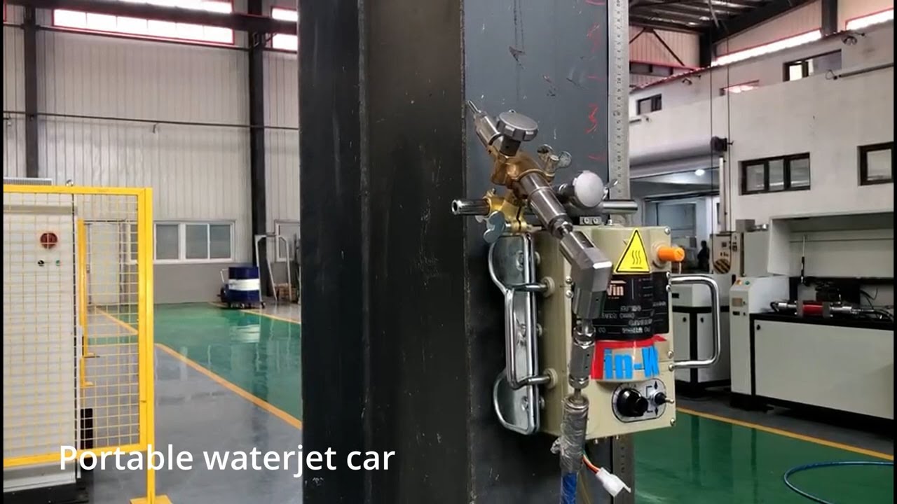 Pneumatic& Electric Portable Waterjet Cutting Machine - YouTube