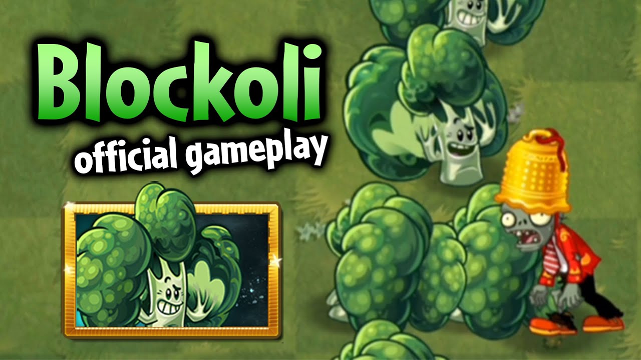 Plants vs Zombies 2 Blockoli Official Gameplay - YouTube