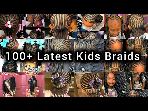 100+ Cute Hairstyles For Little Girls / School / Best African Braids For Kids #cocomelon #braids