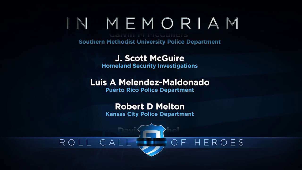 Police Week - 2016 Fallen Roll Call - YouTube