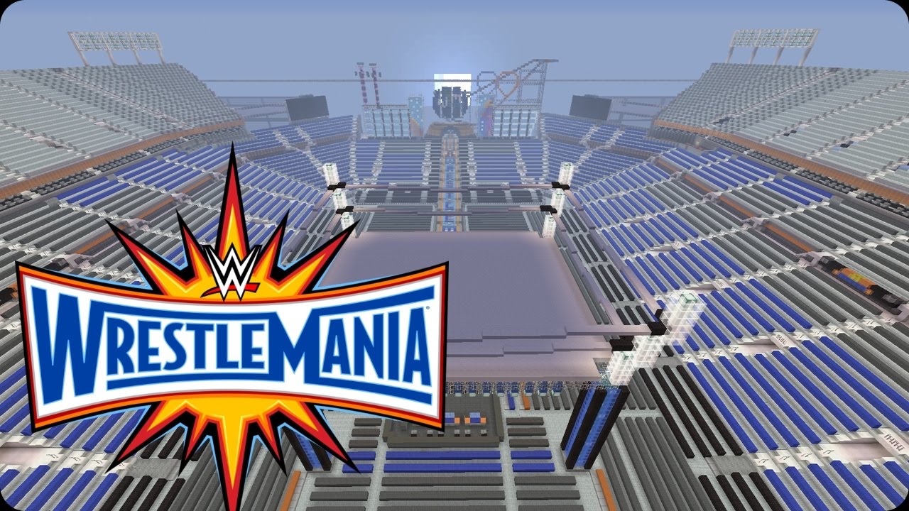Minecraft WrestleMania 33/CAMPING WORLD STADIUM - YouTube