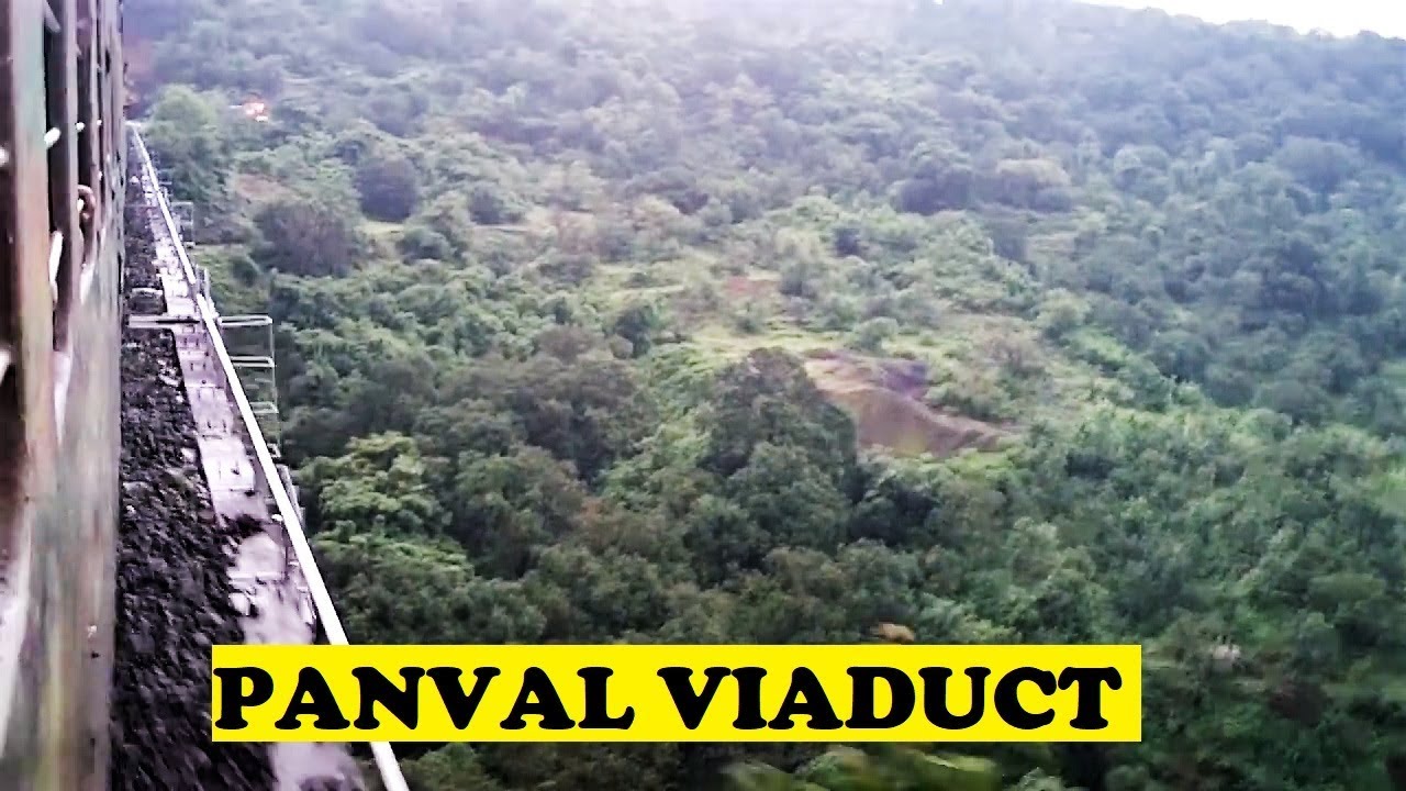 Ernakulam Delhi Duronto On Panval Viaduct Near Ratnagiri - YouTube