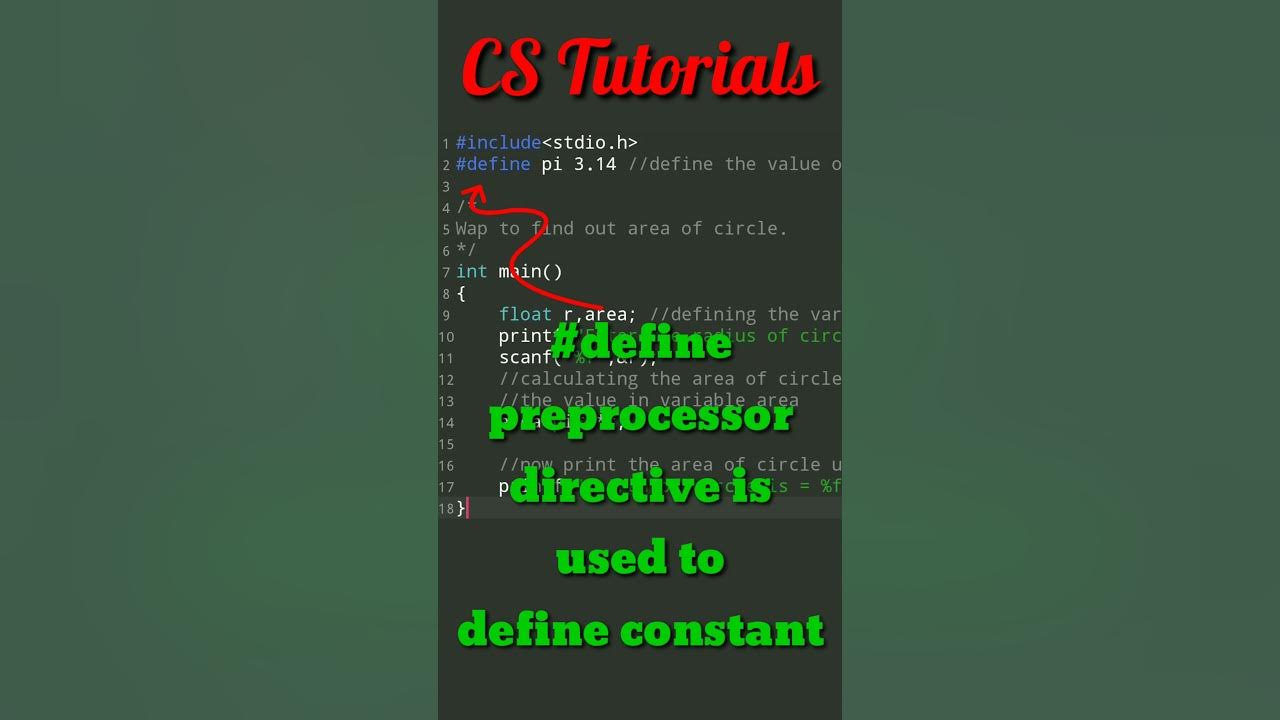 Program to find out area of circle | C programming #shorts #CSTutorials ...