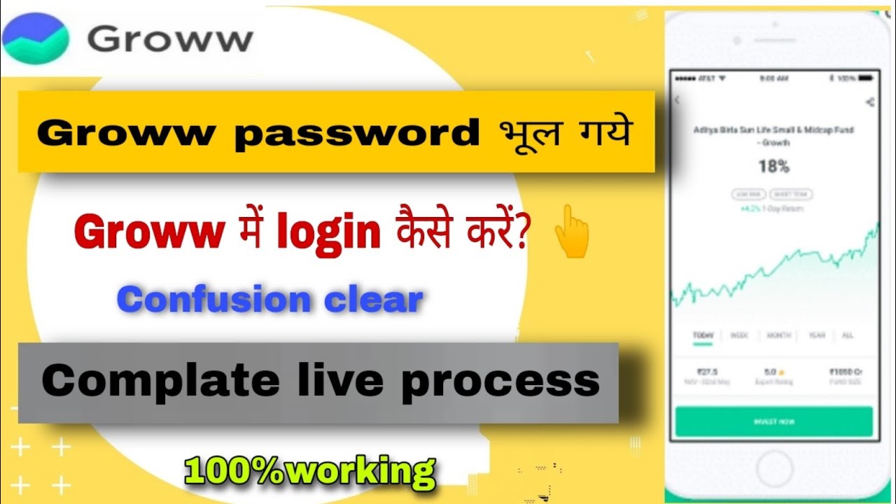 how to login groww app | groww app Paswd bhul gaye kya kre | groww ...