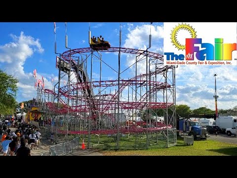BULLET TRAIN Roller Coaster off Ride (The Fair Miami Dade County Fair ...