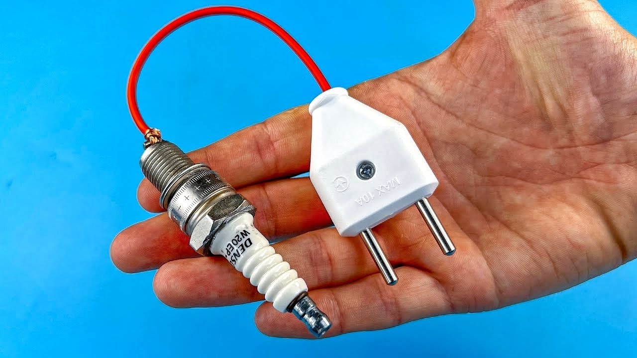 How to Make a Simple Spark Plug Welding Machine at Home | Practical ...