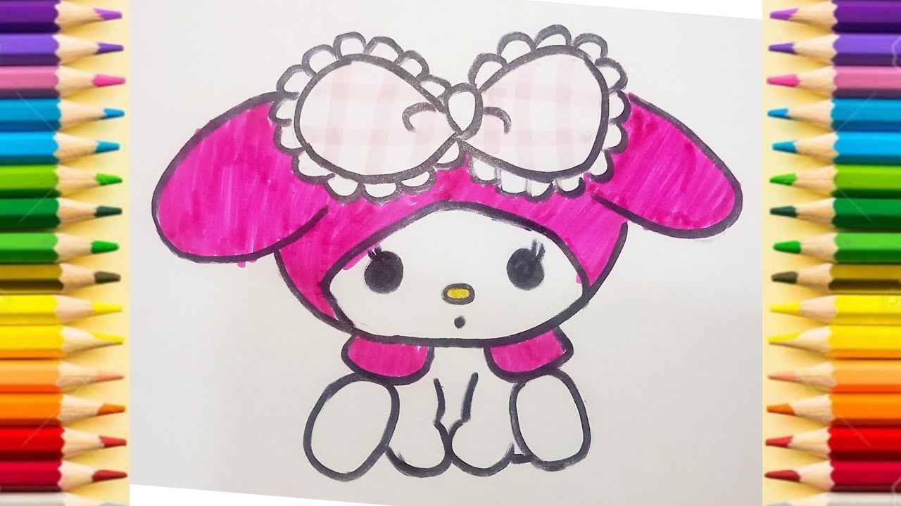How to draw my melody | Drawing For Kids | @haniahoriadrawing - YouTube