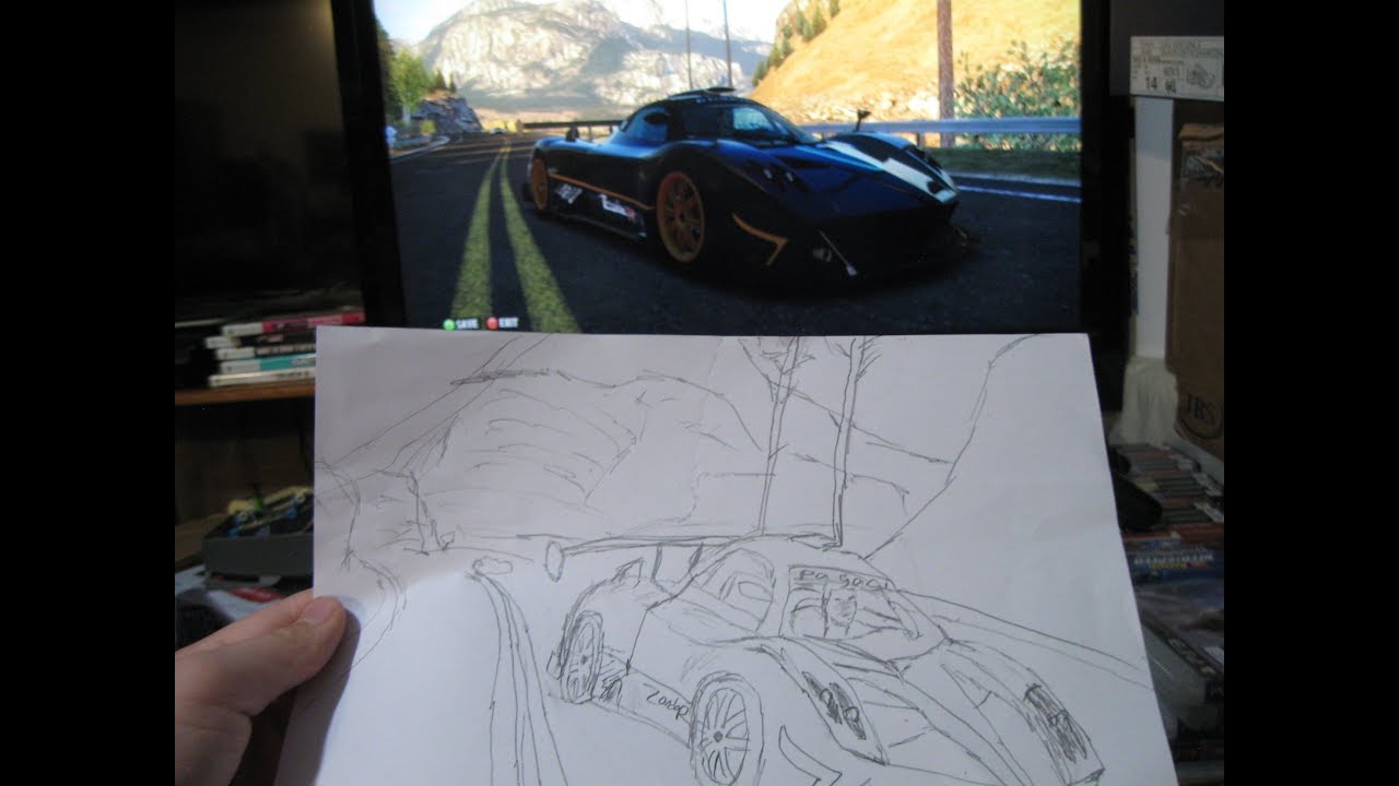 How to draw a Zonda R - YouTube