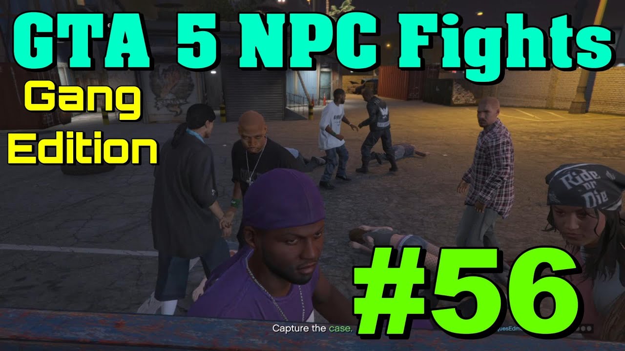 GTA 5 NPC Fights #56 (Gang Edition) - YouTube