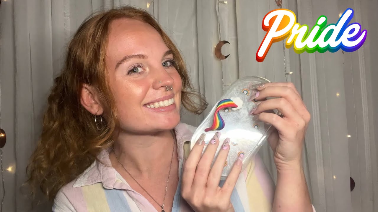 ASMR Showing You My Handmade Pride Collection 🌈 (Tapping and rambling ...