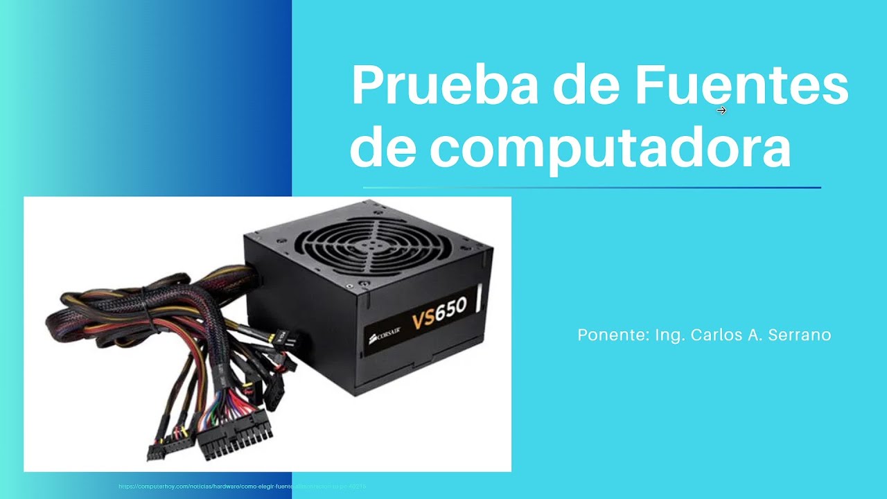 Prueba de Fuentes de computadora - YouTube