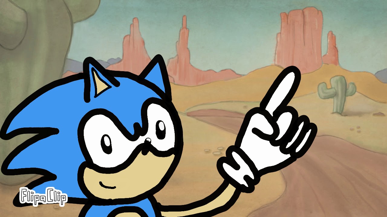 Sonic the hedgehog in (FlipaClip) - YouTube