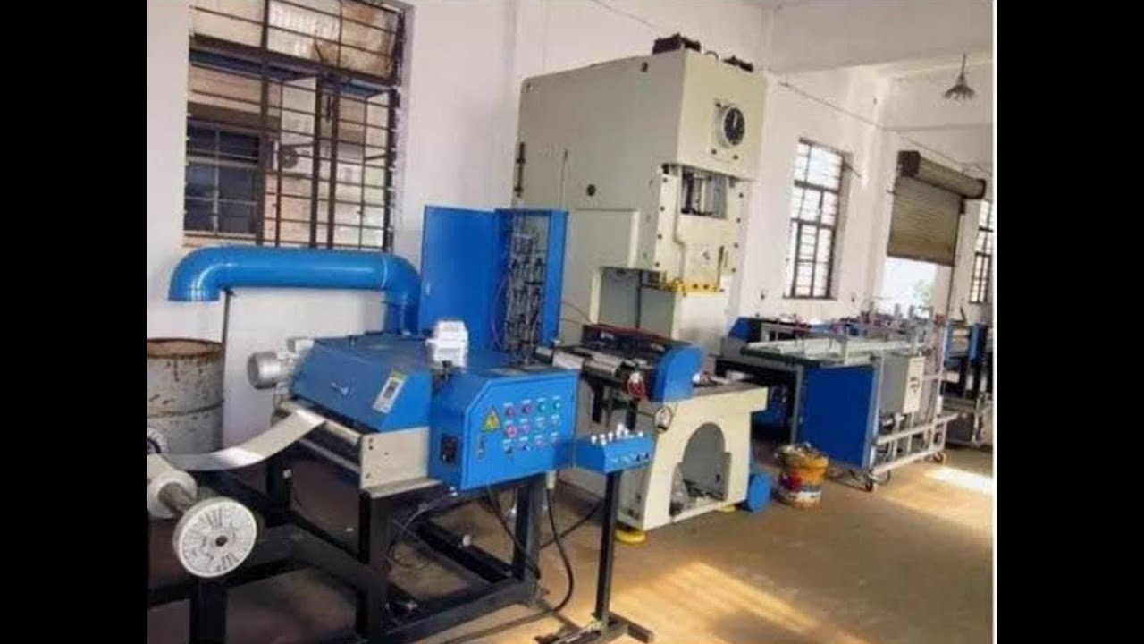 Multi Cavity Aluminium Foil Container Machine - YouTube