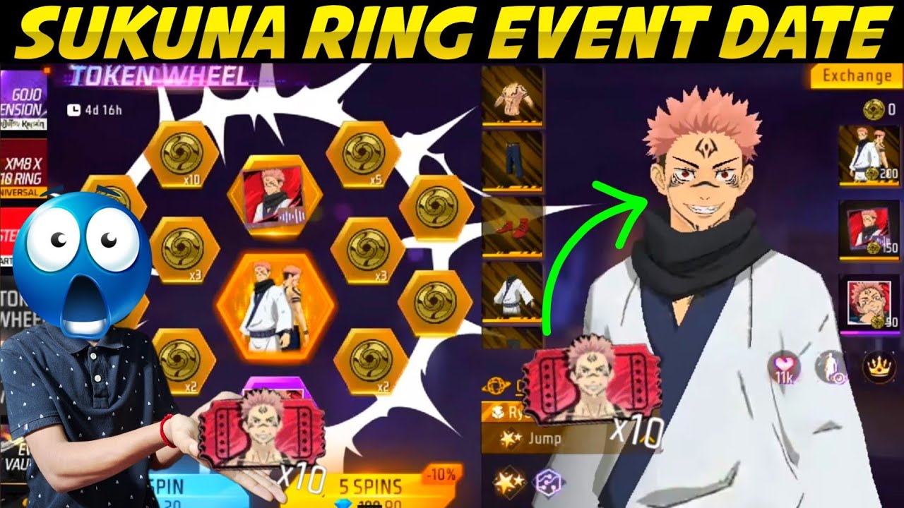 Sukuna Ring Event Confirm Date | Sukuna Bundle Date Free Fire | How To ...