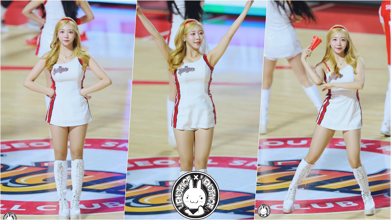 [4K] 240313 치어리더 조예린 직캠 '선수별 응원법 소개' Cho Yerin Fancam @SK나이프 남자농구 By ...