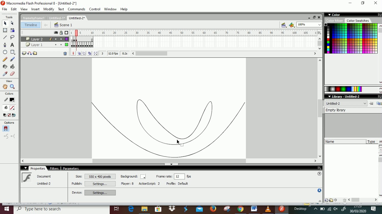 Animasi Flash Dasar Frame by Frame 1 - YouTube