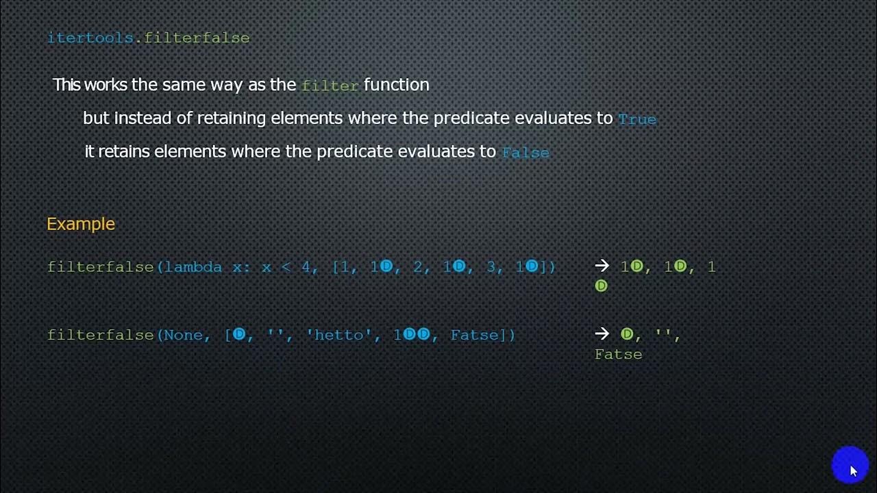 P2 EP76 Selecting and Filtering Lecture for Python 3 Deep Dive - YouTube