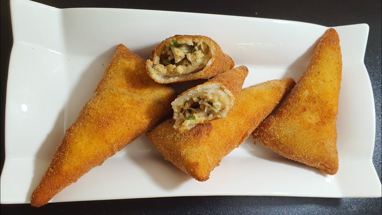 Chicken Samosa l Cheesy Chicken Bread Samosa By Food Stories l Recipes ...