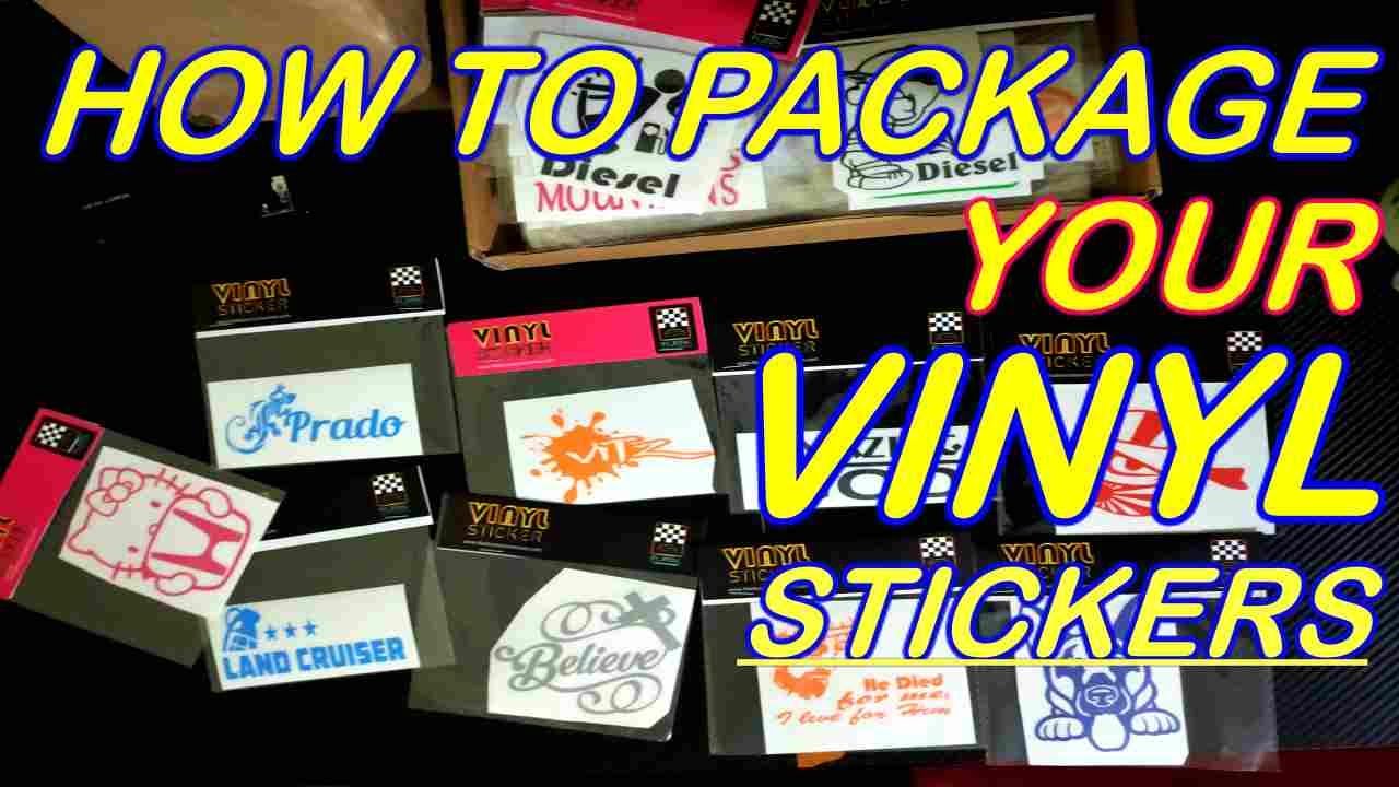 HOW TO PACK YOUR VINYL STICKERS | CUSTOMIZED STICKERS - YouTube
