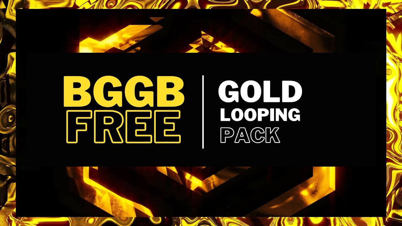 FREE Download 4k Gold Looping Video Background Pack | Footage VJ LOOP ...