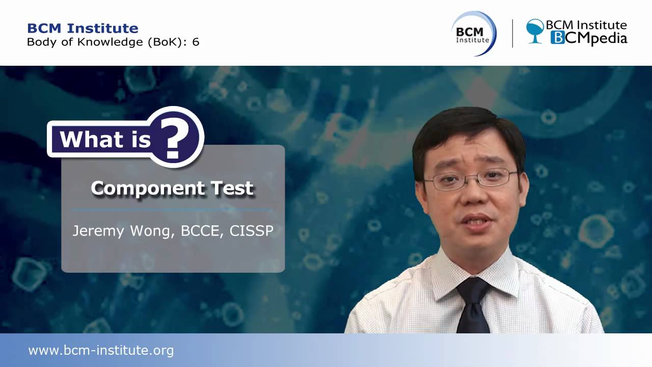 BCM Institute, BCMpedia - What is a Component Test? - YouTube