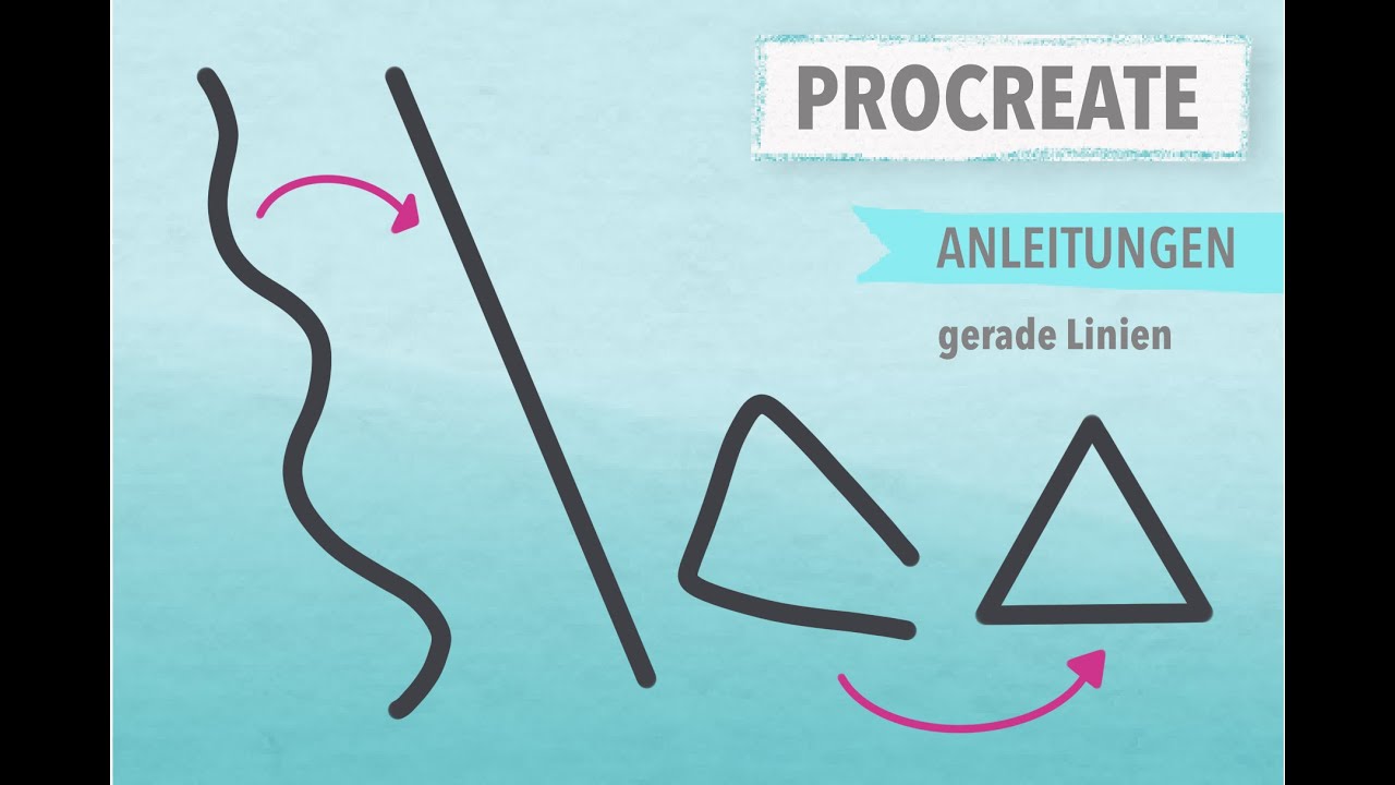 Quick Tipp Procreate: gerade Linien einfach erstellen - YouTube