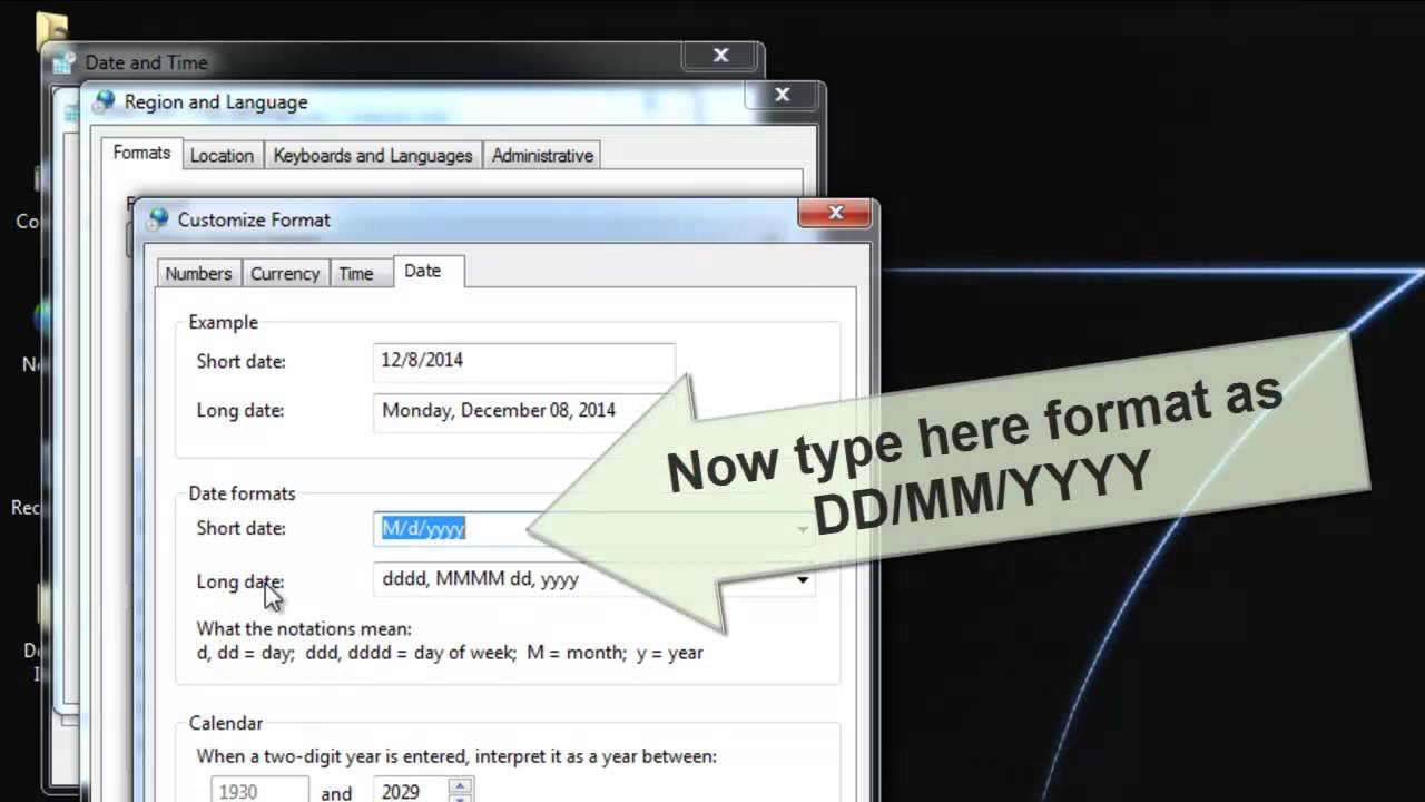 How To Change Date Format In Windows 7 Step By Step YouTube How To Change Date Format In Windows 7 Step By Step YouTube
