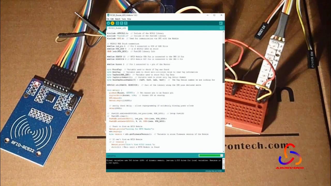 Arduino RFID Card Reader Using Mifare RC522 Module - YouTube