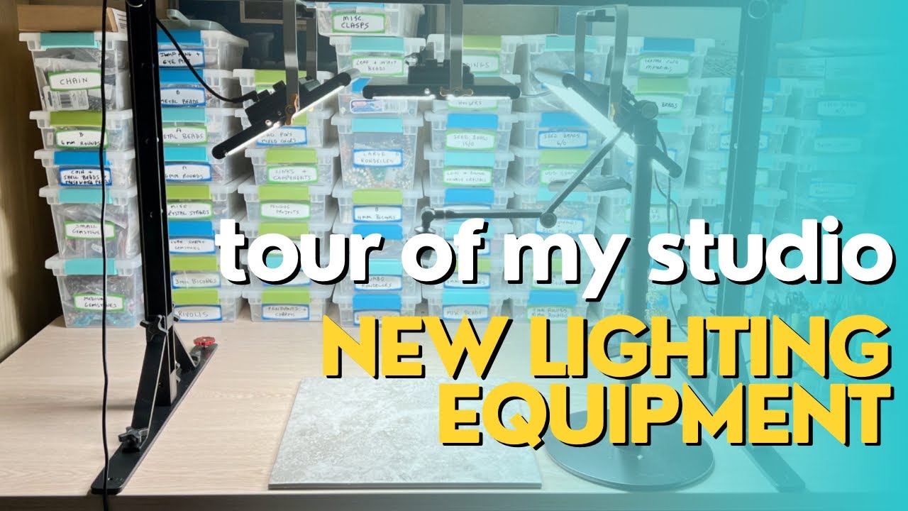 Tour of my Studio | New Overhead Lighting Rig | Quick Garden Tour - YouTube