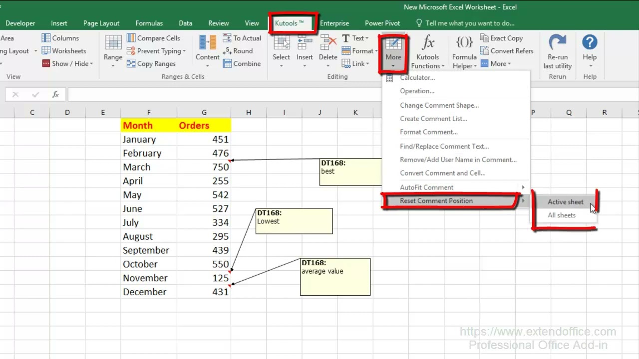 Quickly Reset All Comment Positions In Excel YouTube Quickly Reset All Comment Positions In Excel YouTube