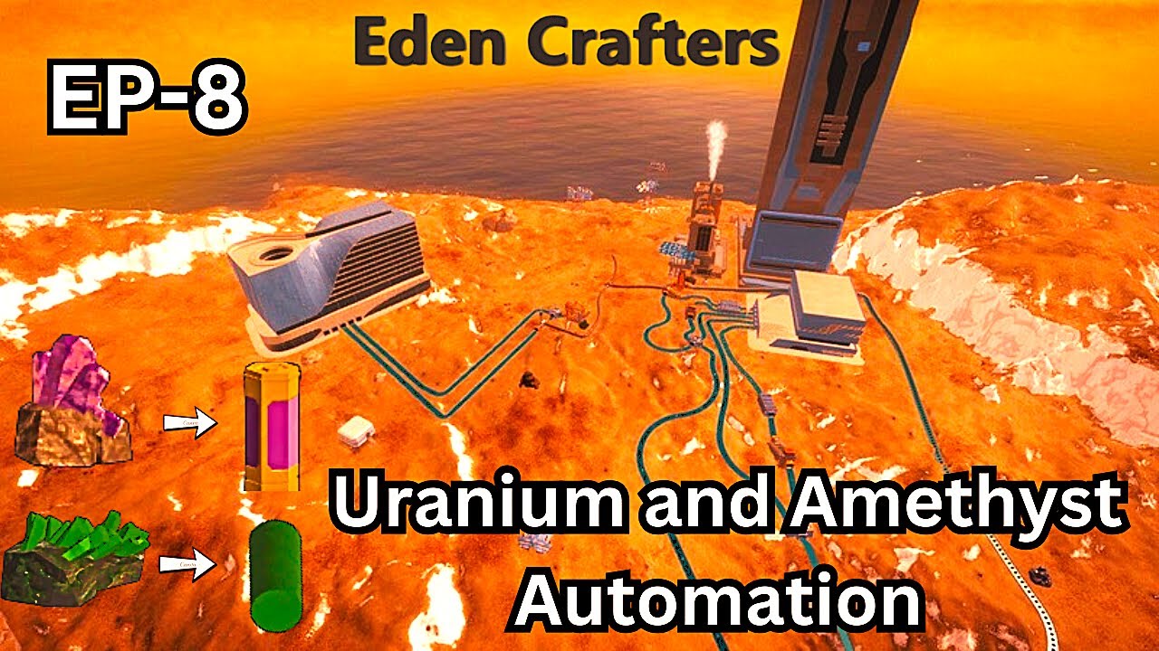 Eden Crafters Pro Reveals Secret to Uranium and Amethyst Automation! EP ...