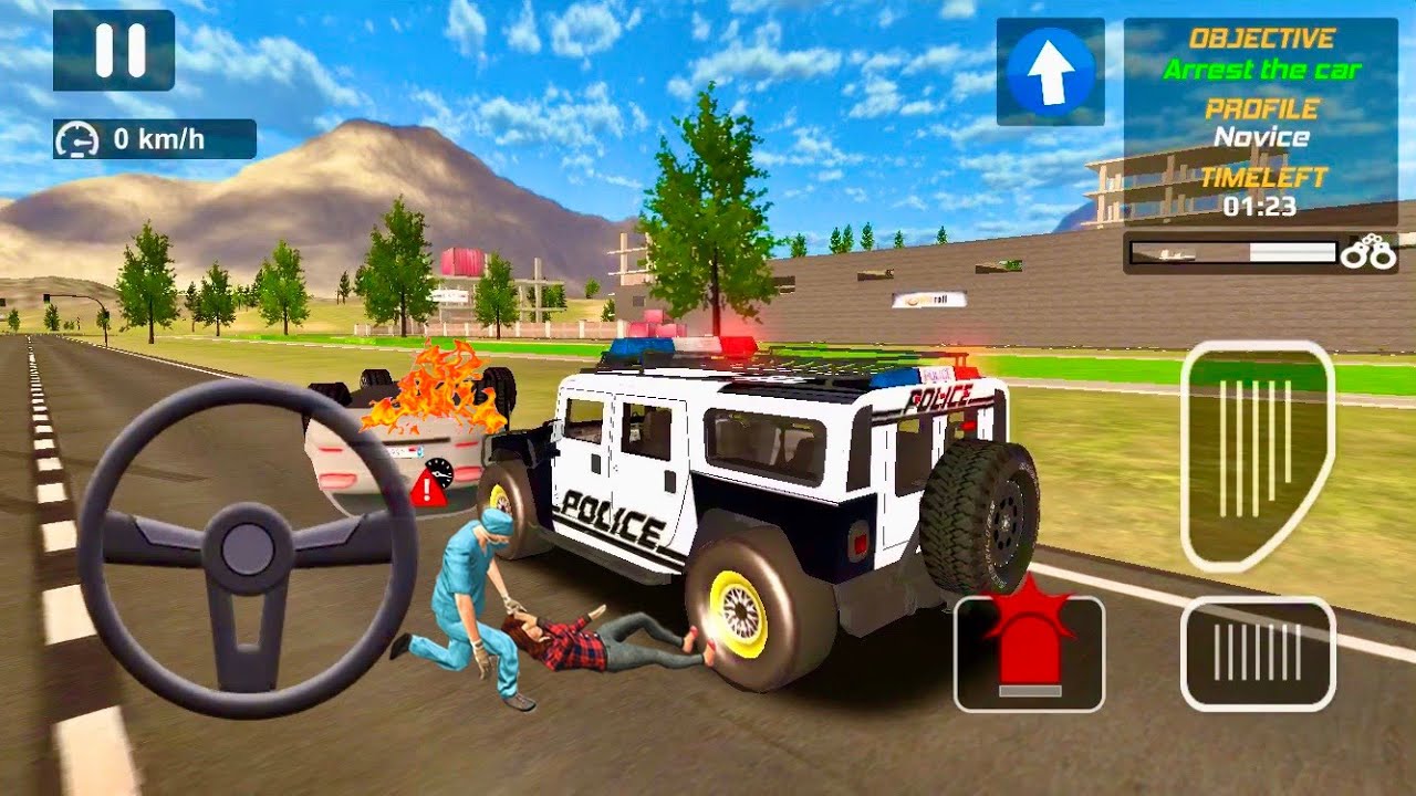 Police Chase theif Crush Place #26 - YouTube