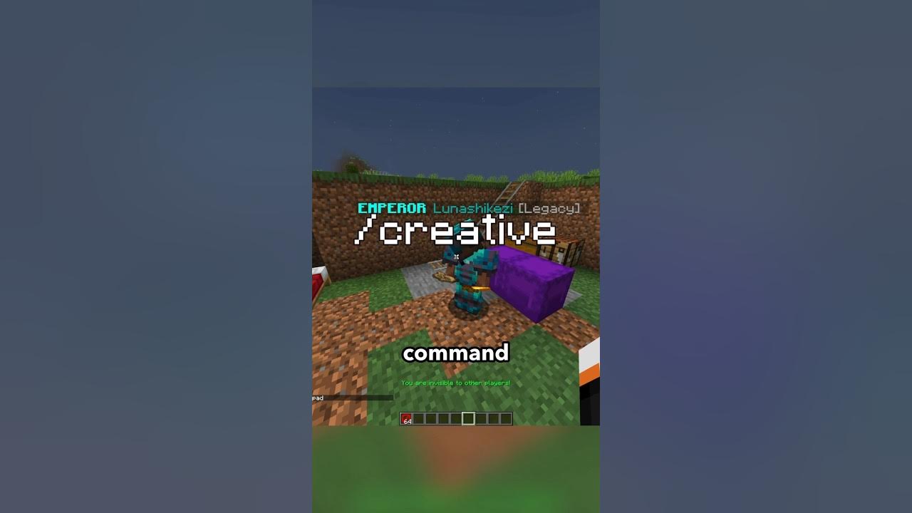 Forcing a Minecraft player to use creative mode! #minecraft # ...