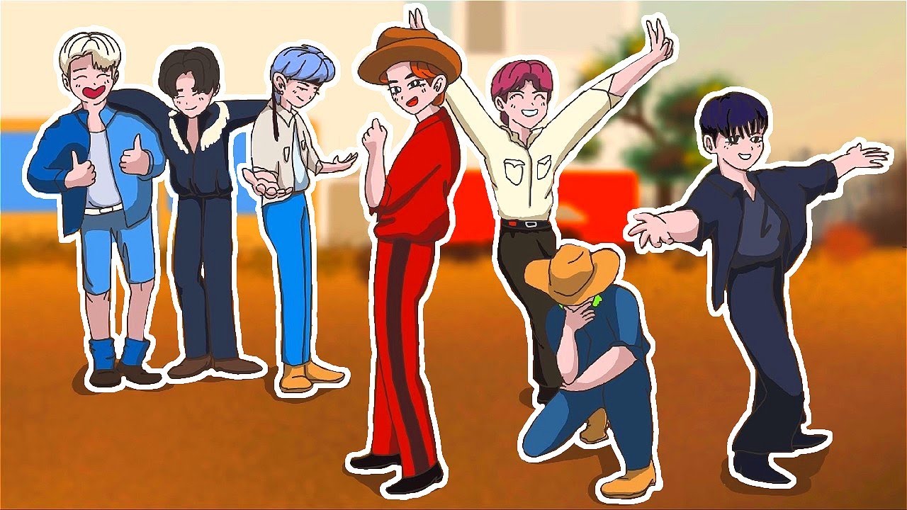 BTS - Permission to Dance Animation (Fan-Made Music Video) - YouTube