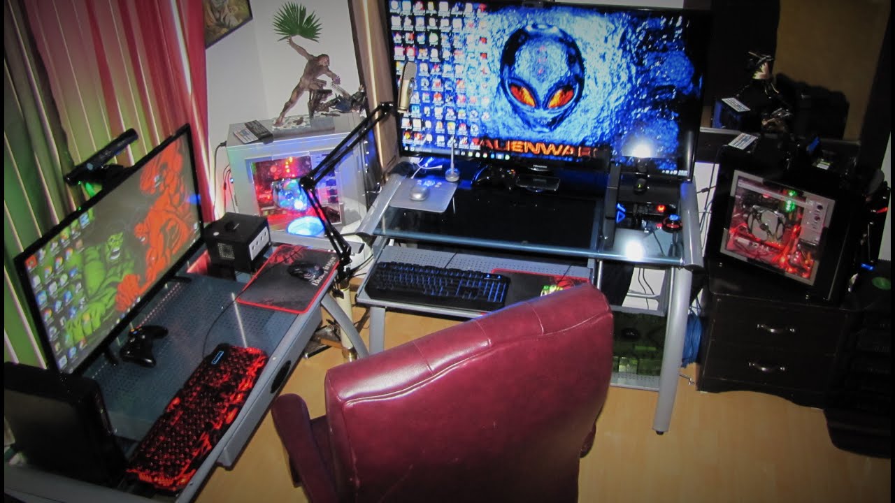 gaming/battle station setup - YouTube