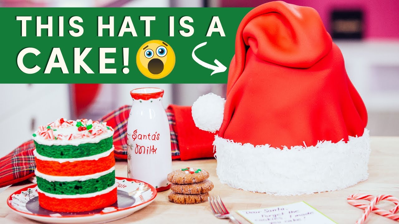 Santa Hat CAKE! | Christmas Cake Ideas 2021 | How To Cake It Step By ...