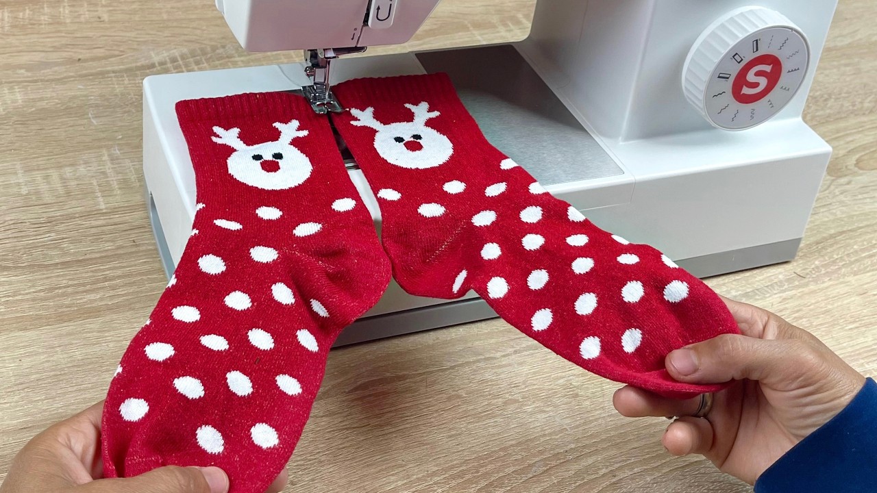 Look What I Made With Socks! Genius Sewing Idea - YouTube