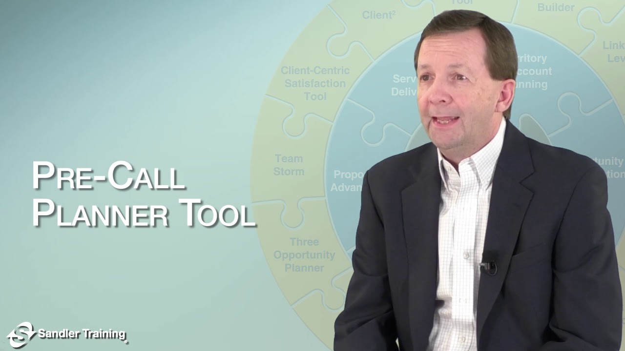 Sandler Enterprise Selling: Pre-Call Planner Tool - YouTube