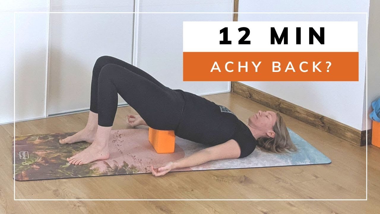 Yoga for an achy back - Pain from carrying kids - YouTube