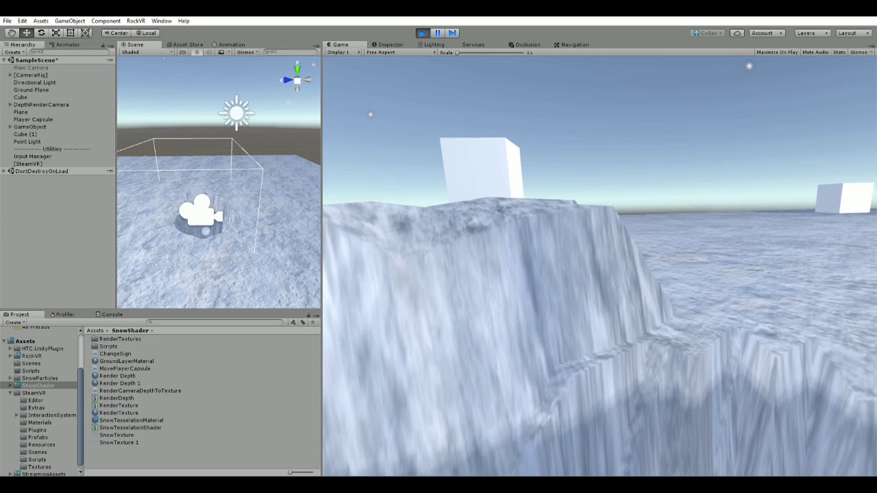 Interactive Snow Shader (VR) - YouTube