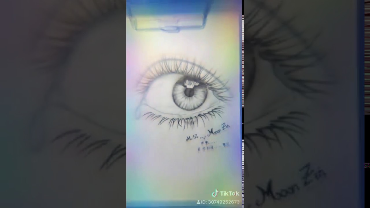 How to drawing eye ? ( tik tok ) - YouTube