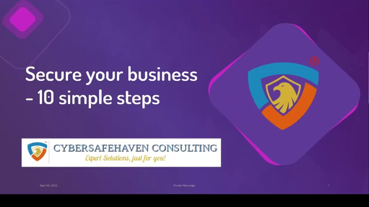 Securing your Business in 10 Simple Steps - YouTube