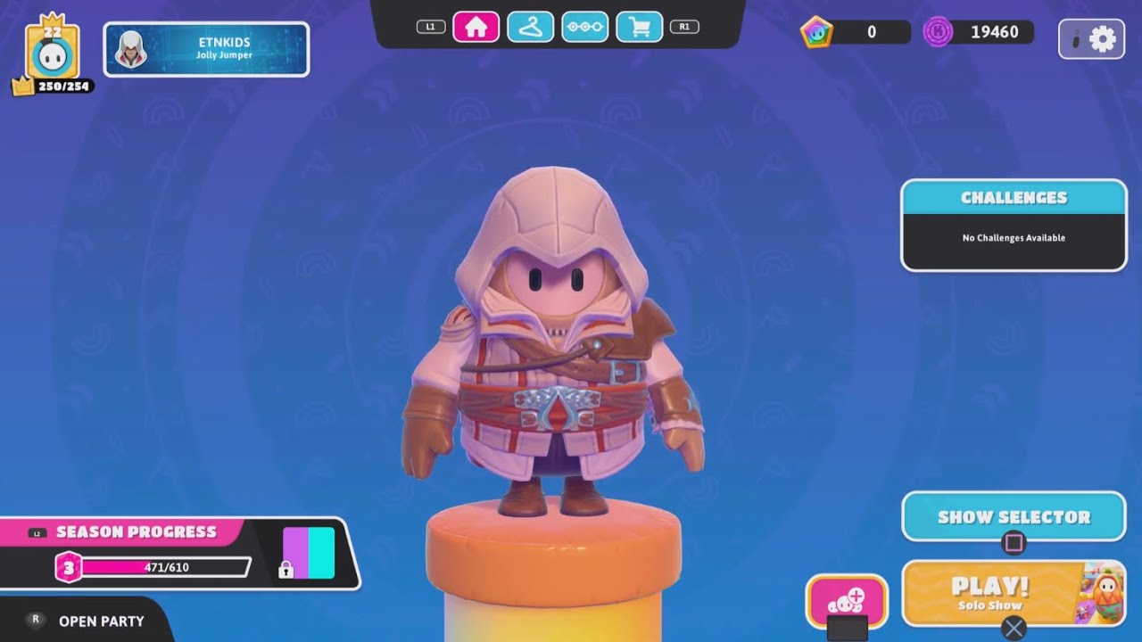 Fall Guys: PS5 Ezio Skin Gameplay - YouTube