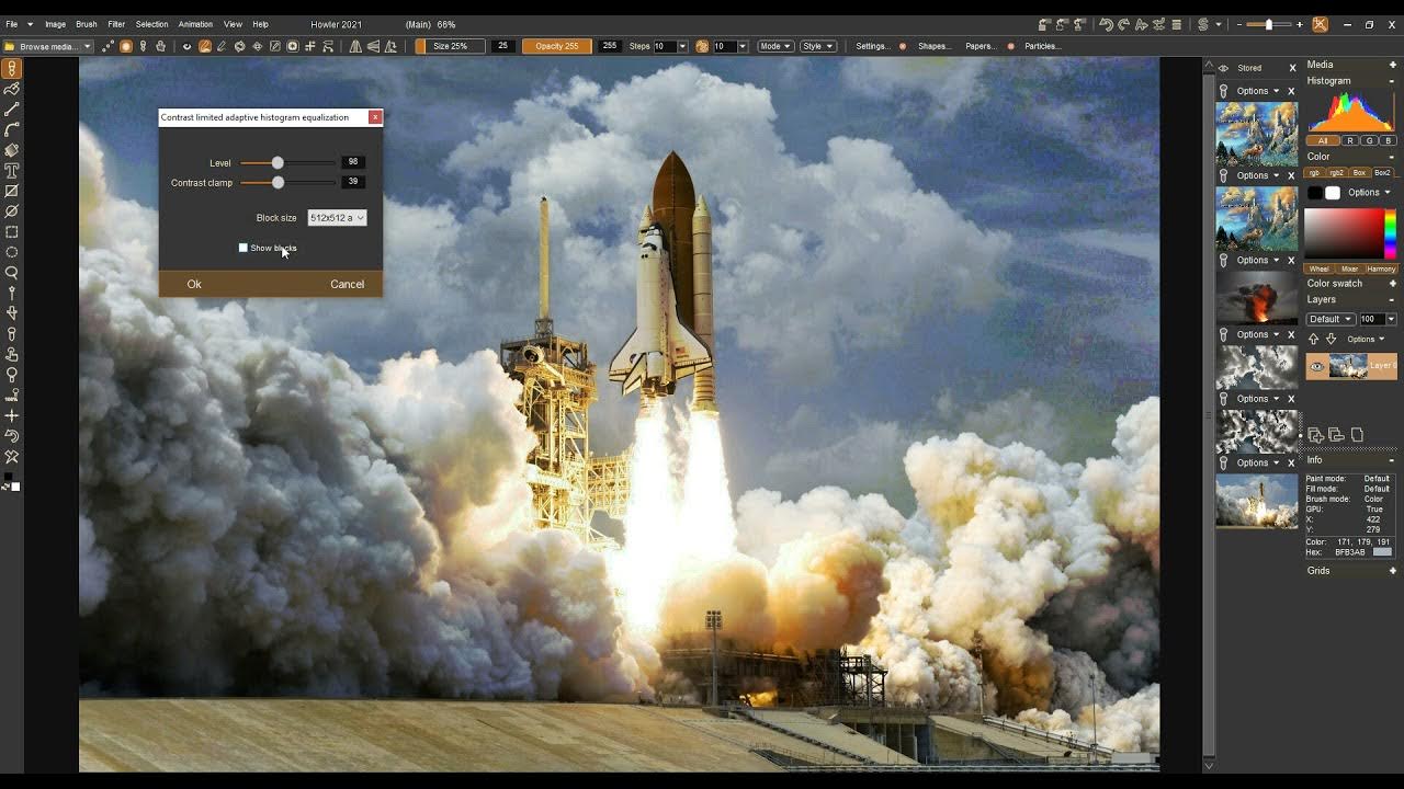 The CLAHE filter - Contrast Limited Adaptive Histogram Equalization ...