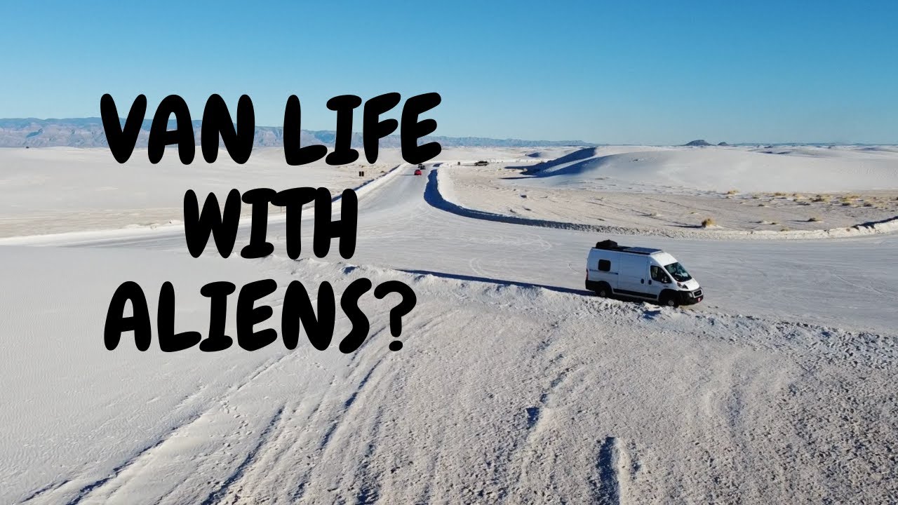 VAN LIFE WITH ALIENS | QUEER COUPLE EXPLORES WHITE SANDS - YouTube