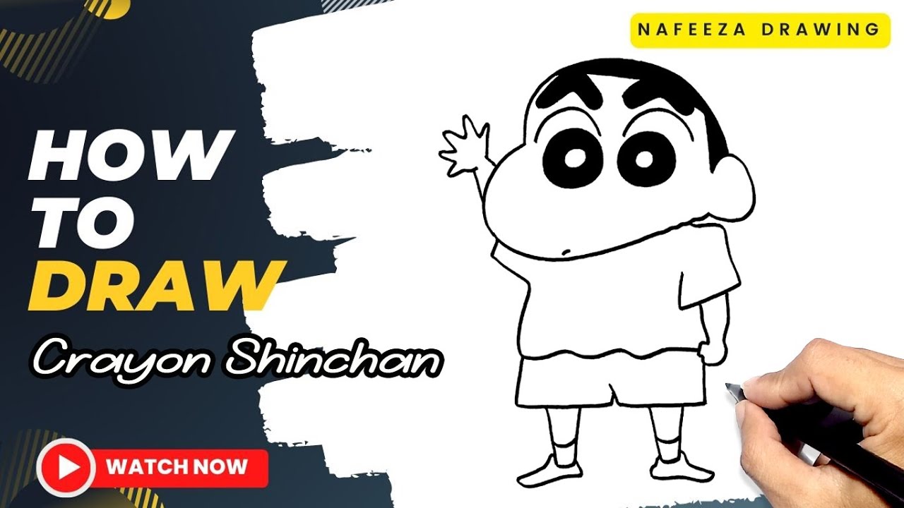 How to draw Crayon Shinchan - YouTube